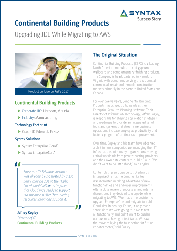 Continental Building Products: Success Story