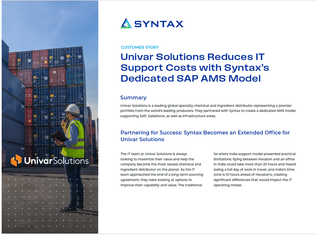 Univar Success Story: Success Story