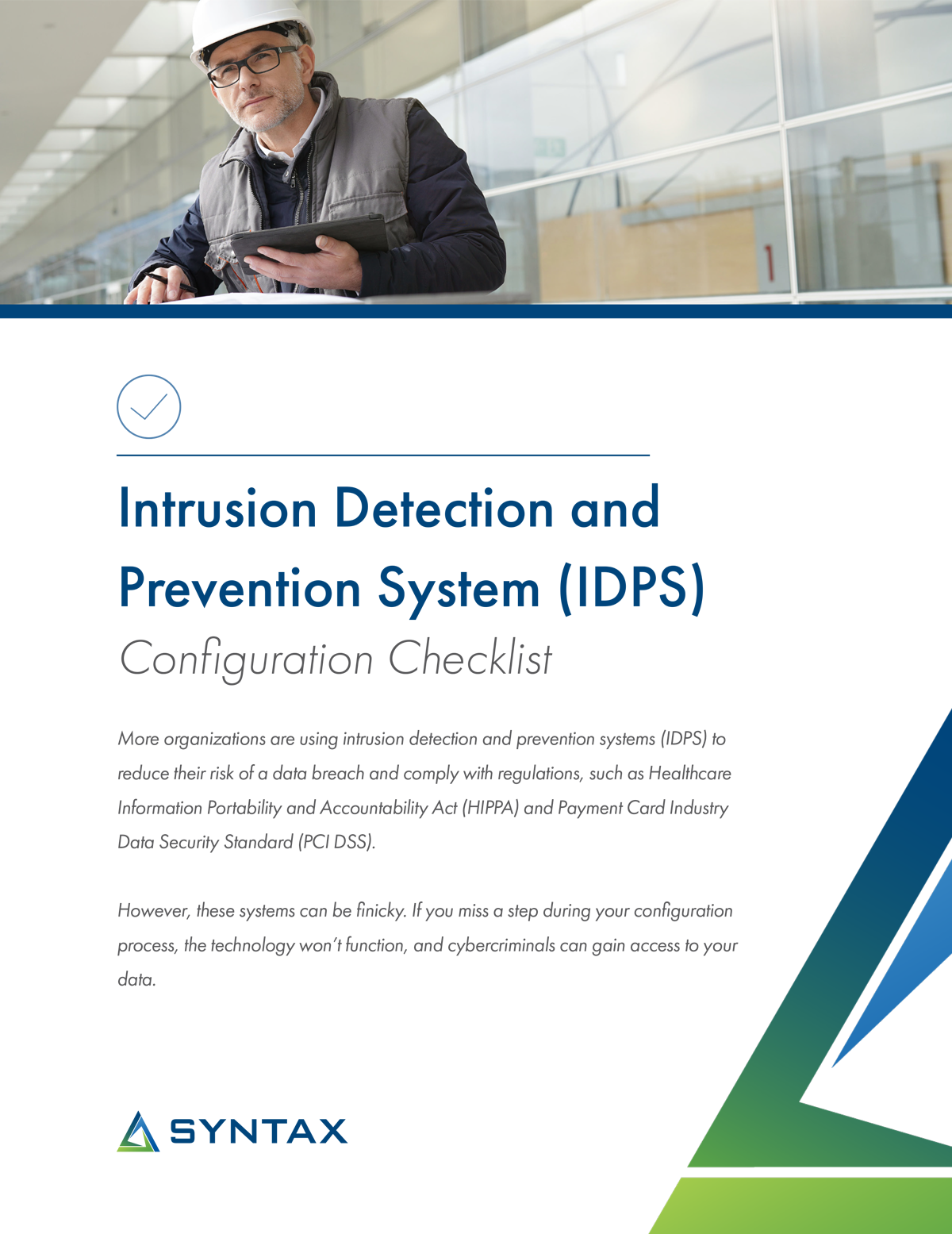 IDPS Configuration Checklist: Checklist