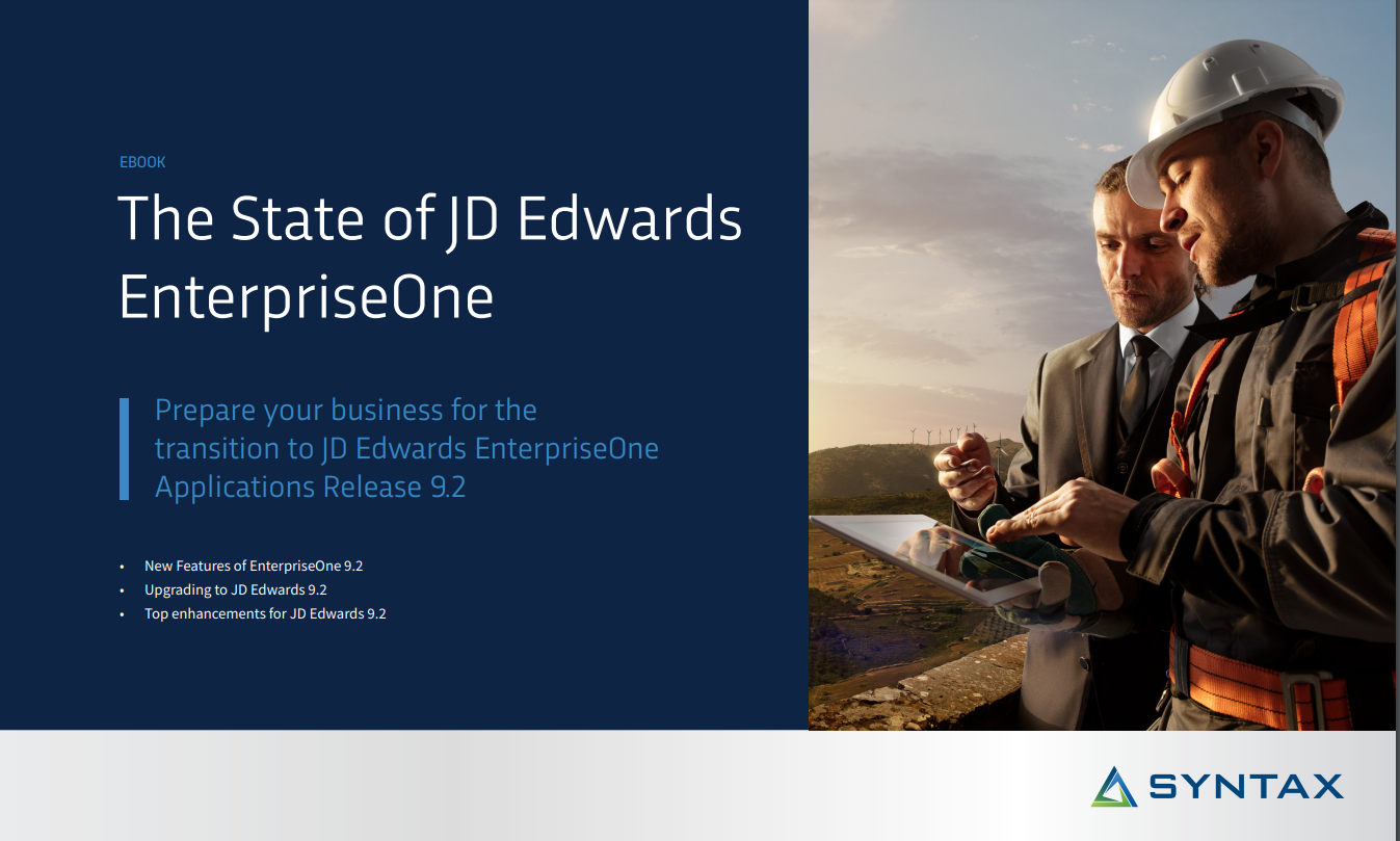 The State of JD Edwards EnterpriseOne:eBook