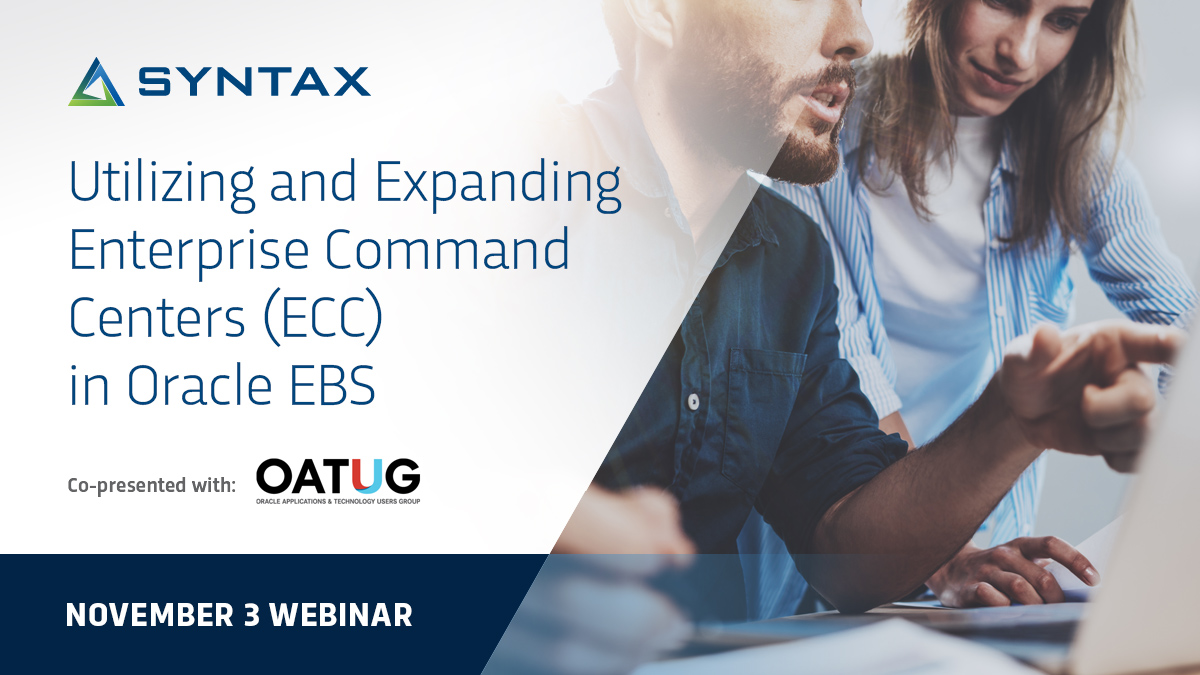 Utilizing and Expanding Enterprise Command Centers (ECC) in Oracle E ...